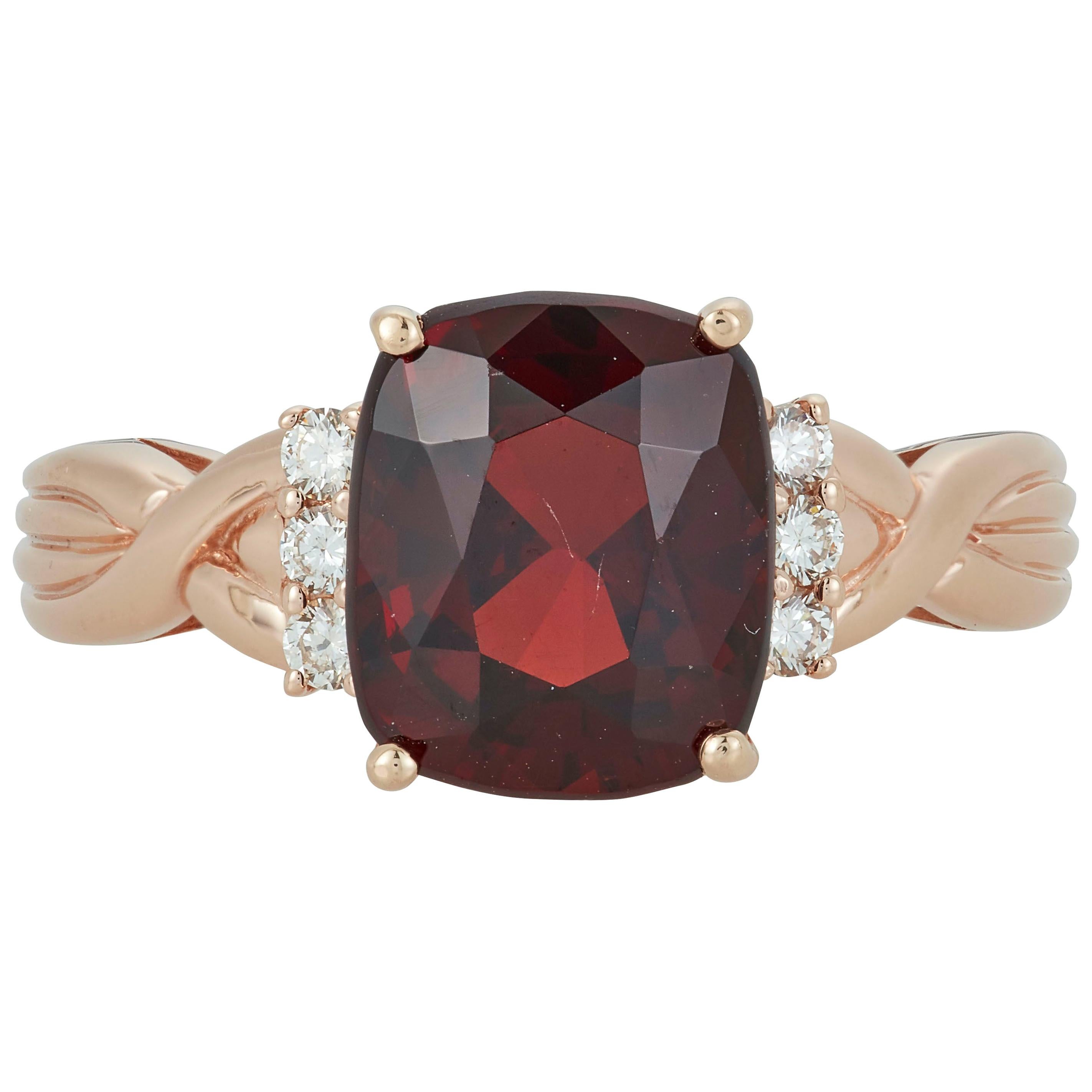Georgian Flat Cut Garnet Ring at 1stDibs