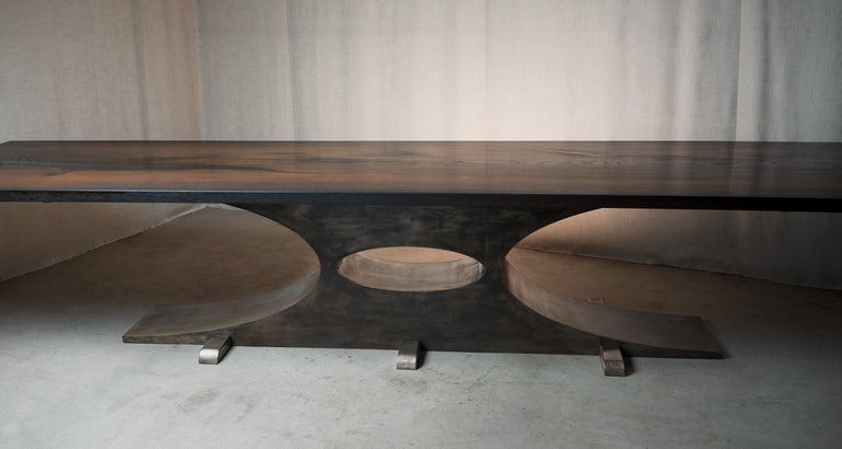 7420-year-old Bog Oak Dining Table For Sale at 1stDibs