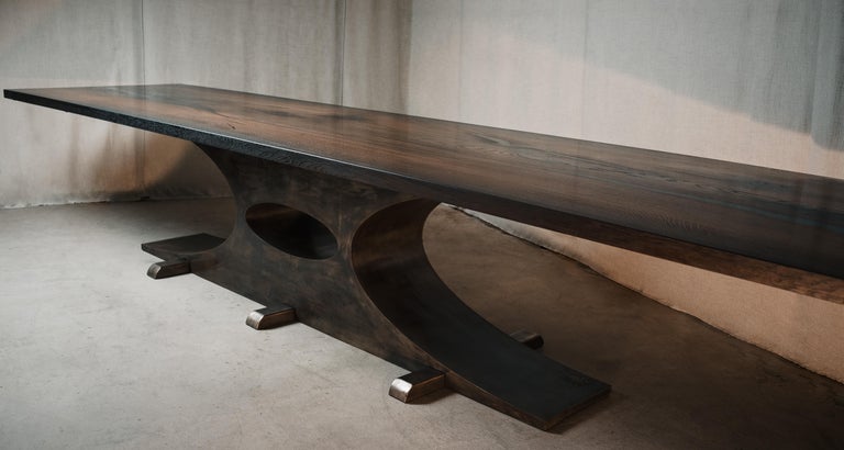7420-year-old Bog Oak Dining Table For Sale at 1stDibs