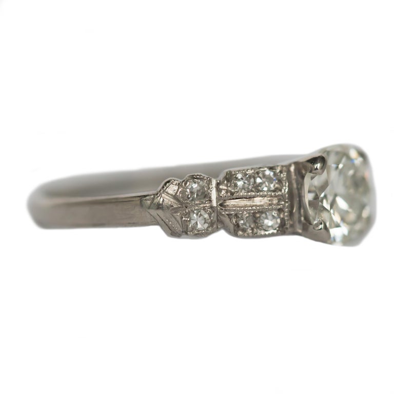 .75 Carat Diamond Platinum Engagement Ring For Sale at 1stDibs | .75 ...