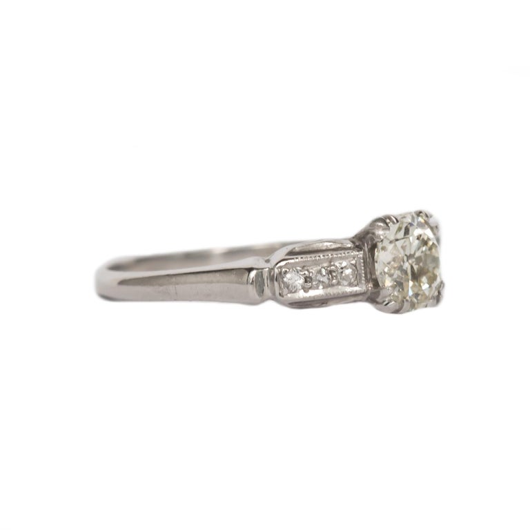 .75 Carat Diamond Platinum Engagement Ring For Sale at 1stDibs | .75 ...