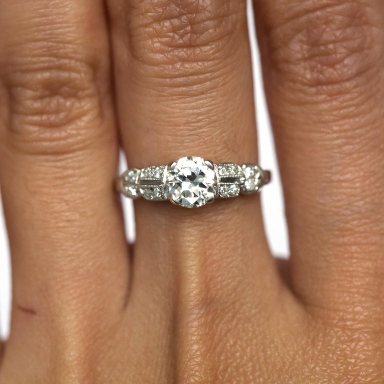 .75 Carat Diamond Platinum Engagement Ring For Sale at 1stDibs | .75 ...