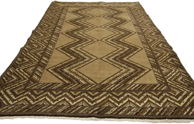 Vintage Persian Semnan Rug with Mid-Century Modern Style For Sale at ...