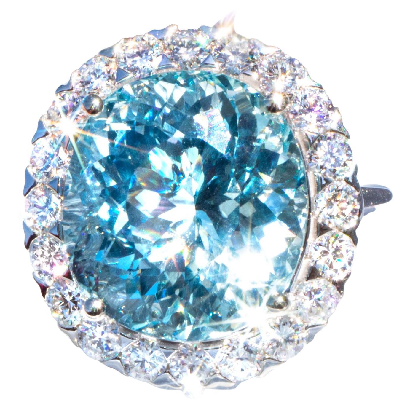 Santa Maria Aquamarine Diamond Ring at 1stDibs | santa maria aquamarine ...