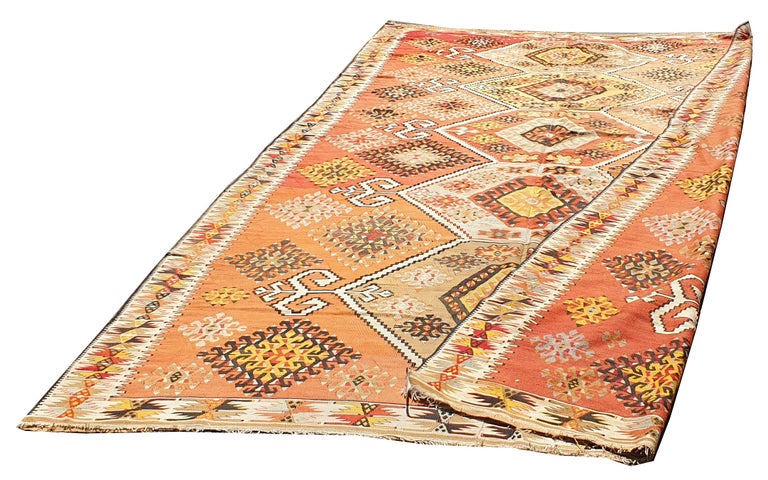 759 - Very Beautiful Vintage Turkish Kilim For Sale at 1stDibs