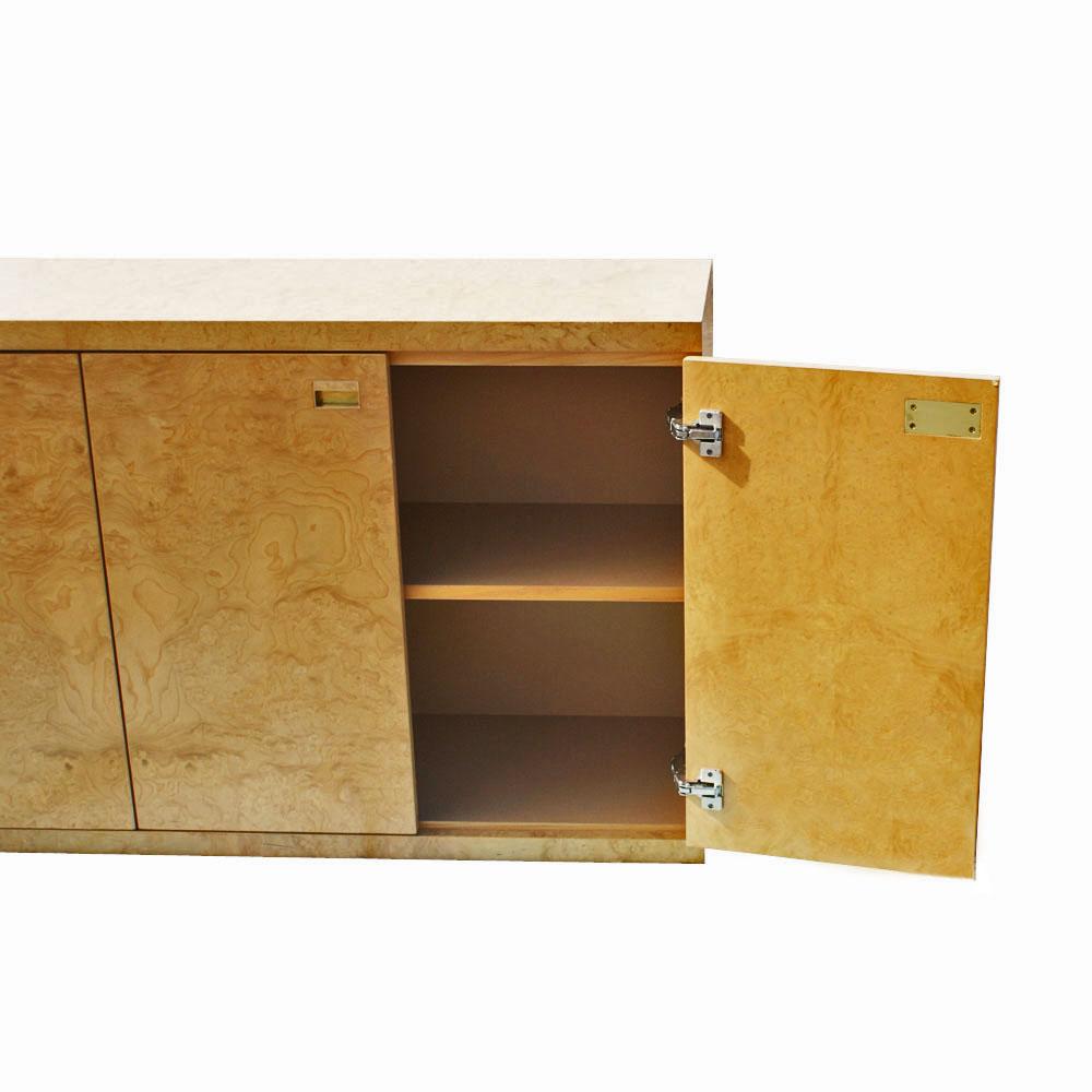 6 Door Birdseye Maple Credenza at 1stDibs