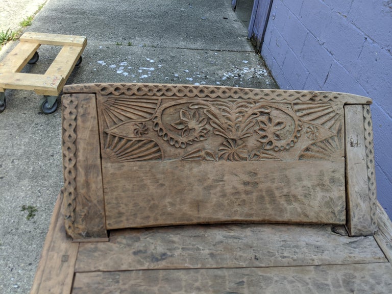 Bali Indonesian Primitive Jodang Chest Trunk Coffee Table Rice Day Bed ...