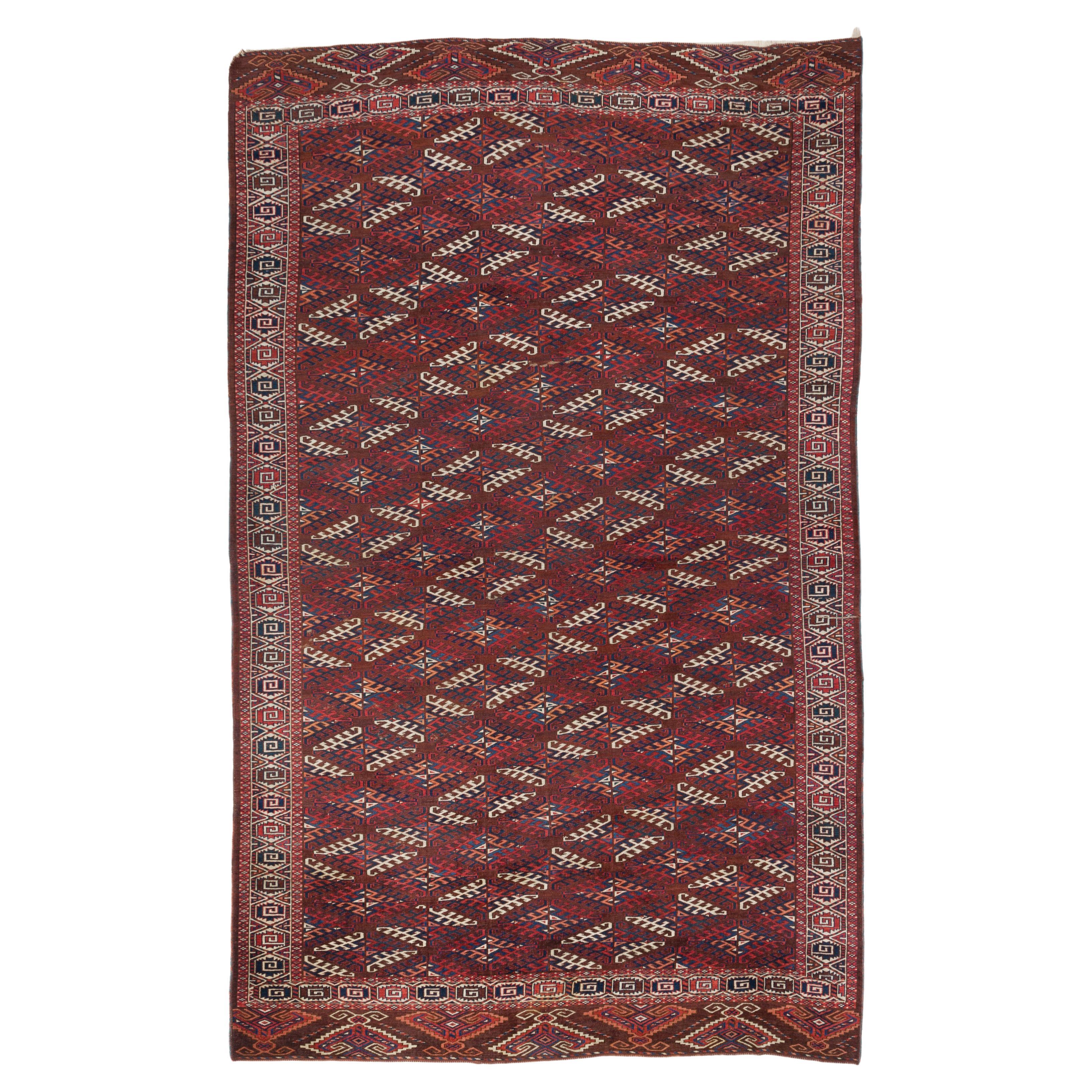 Antique Turkoman Yomut Main Rug, Ca 19th Century For Sale at 1stDibs