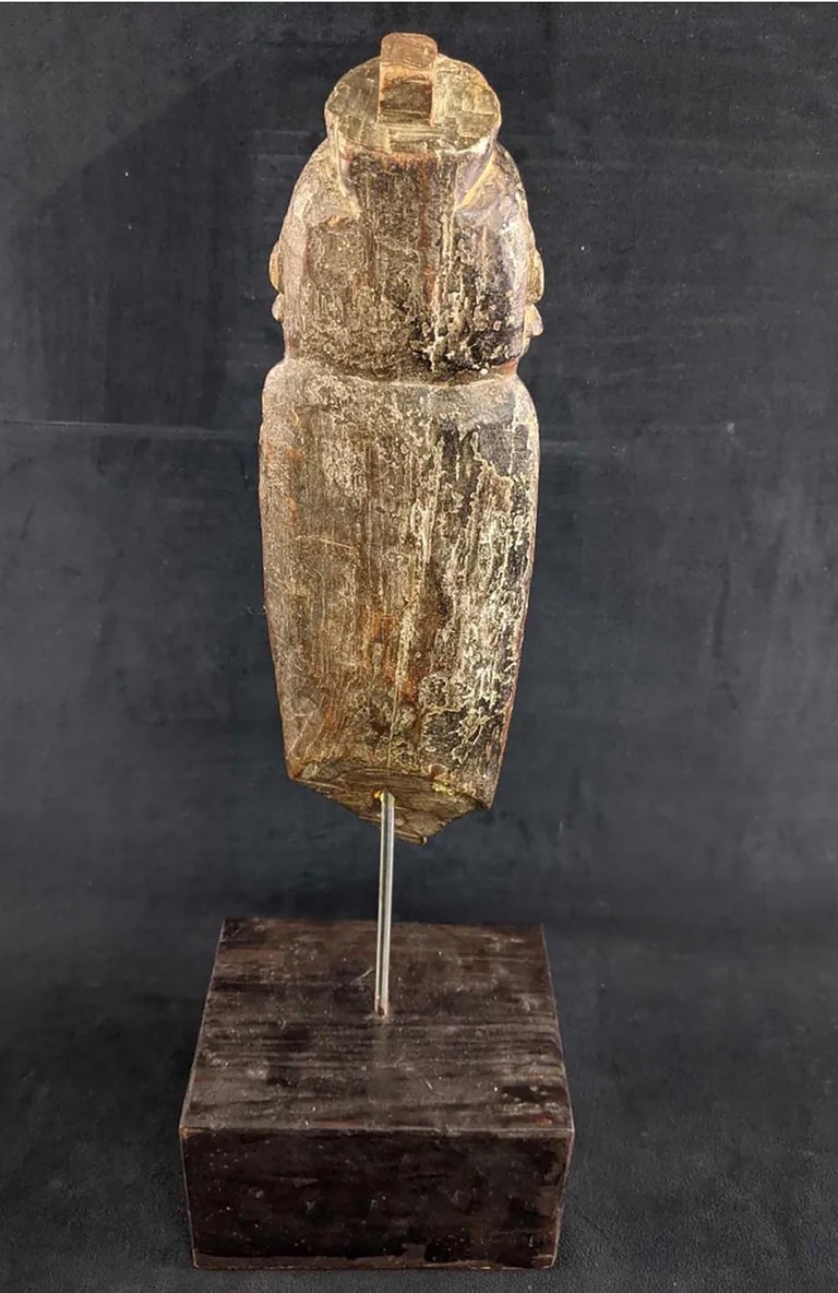 778 India Carved Wood of Shakti Goddess For Sale at 1stDibs
