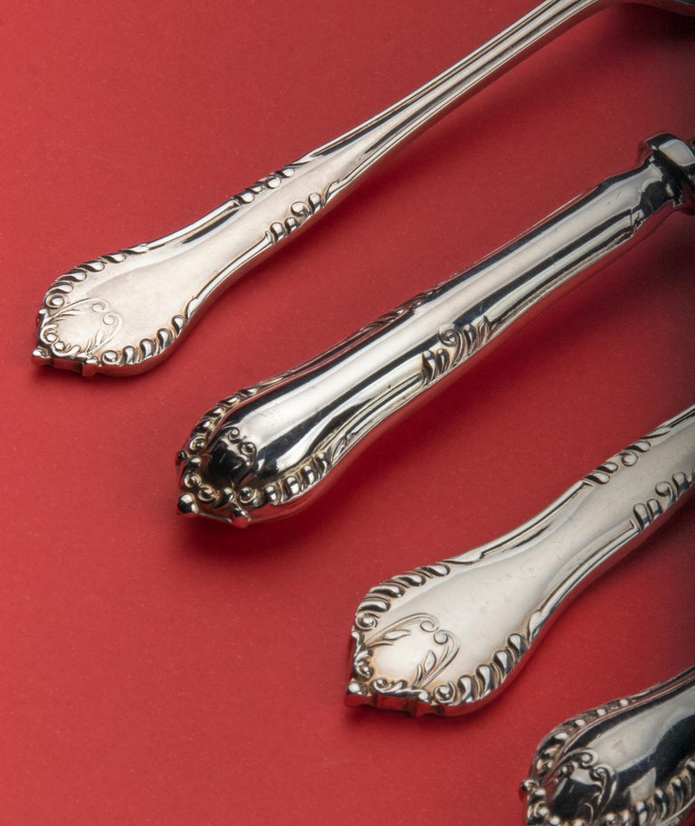 79-Piece Set of Silver Plated Flatware for 8 Persons by Mappin and Webb ...