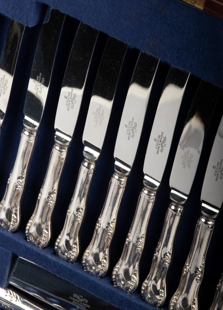79-Piece Set of Silver Plated Flatware for 8 Persons by Mappin and Webb ...