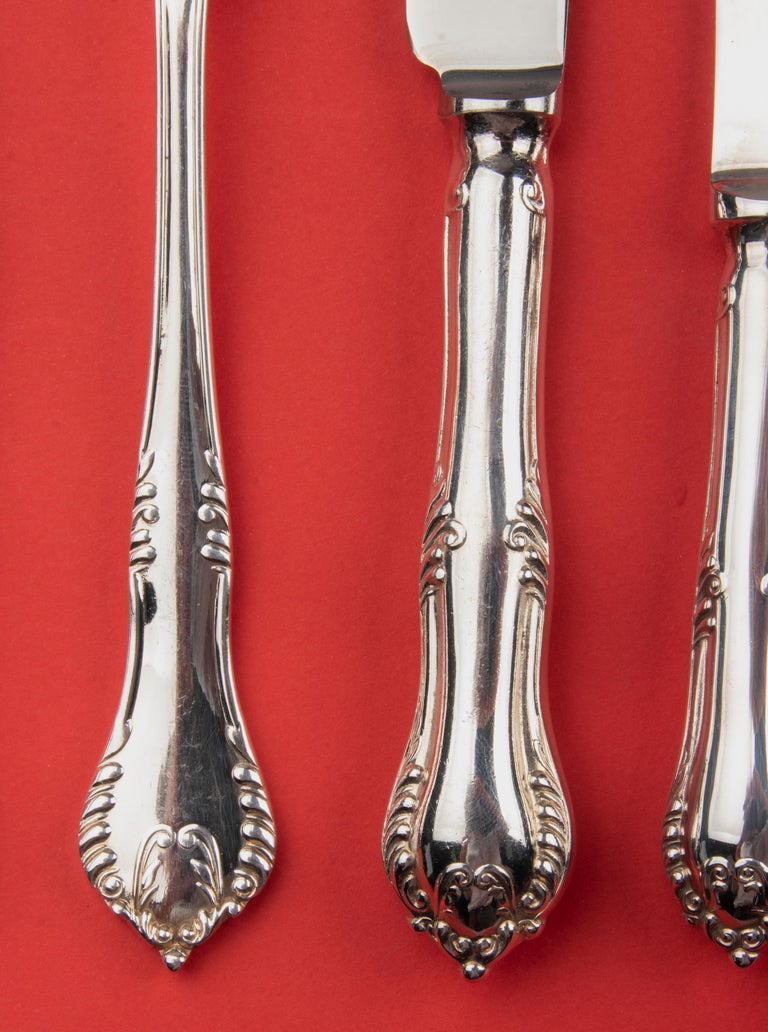 79-Piece Set of Silver Plated Flatware for 8 Persons by Mappin and Webb ...