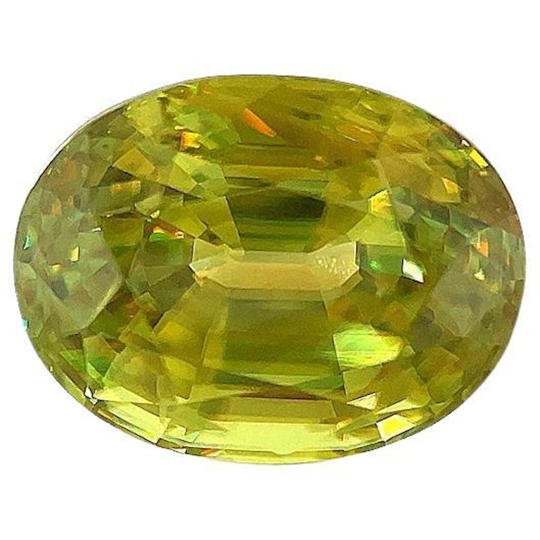 7.95 Carat Oval Sphene, Loose Gemstone for Ring or Pendant For Sale at ...