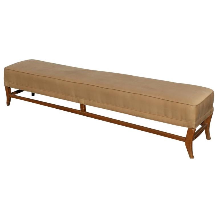 7ft Mid Century Bench For Sale at 1stDibs