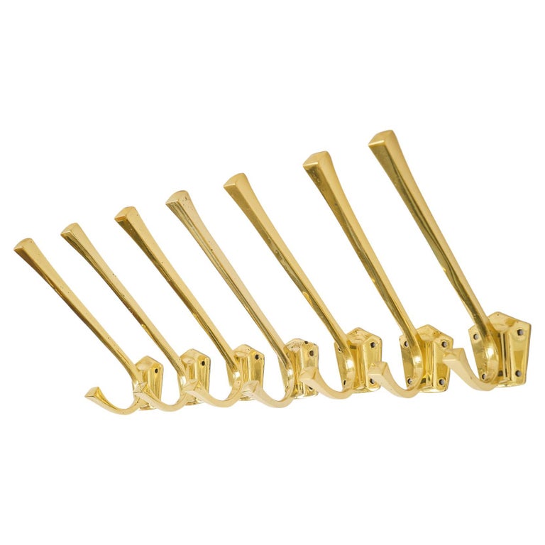 7x Art Deco Wall Hooks Vienna Around 1920s For Sale at 1stDibs