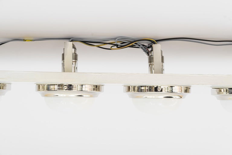 7x Intermediate Ceiling Lamps Nickel Plated Vienna Around, 1920s For ...