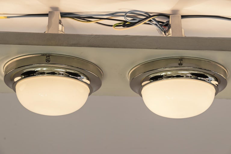 7x Intermediate Ceiling Lamps Nickel Plated Vienna Around, 1920s For ...