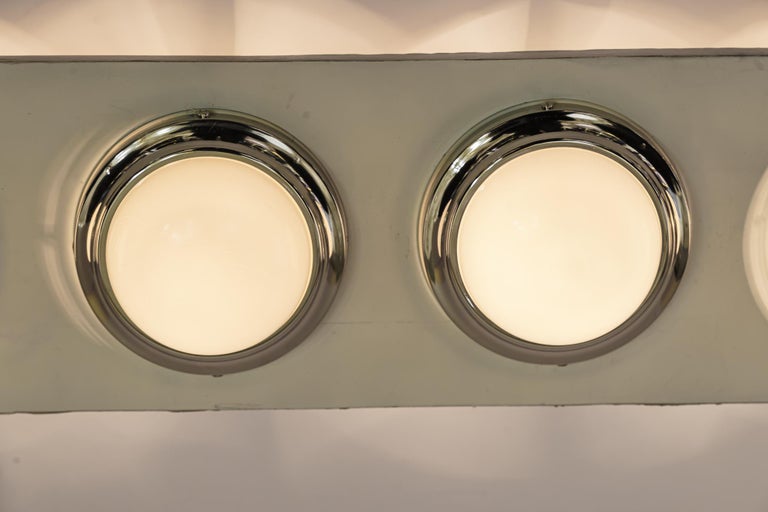 7x Intermediate Ceiling Lamps Nickel Plated Vienna Around, 1920s For ...