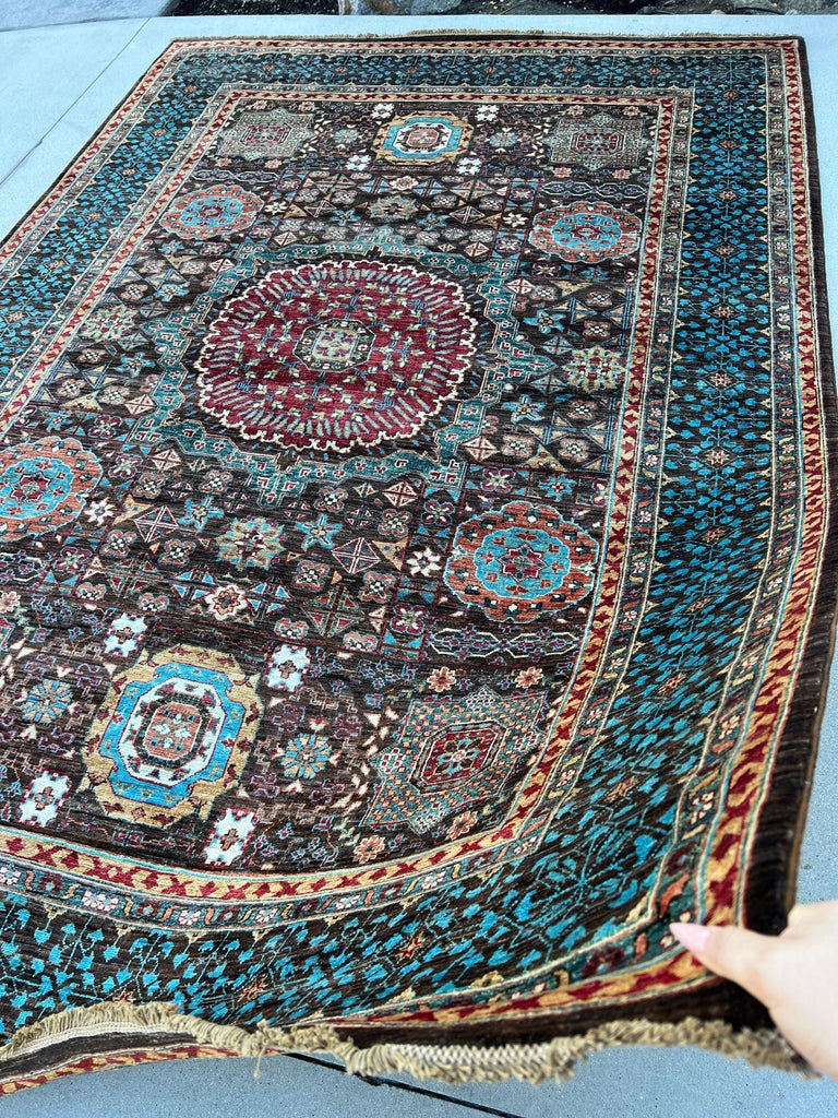 Hand-Knotted Afghan Rug Premium Hand-Spun Afghan Wool Fair Trade For ...