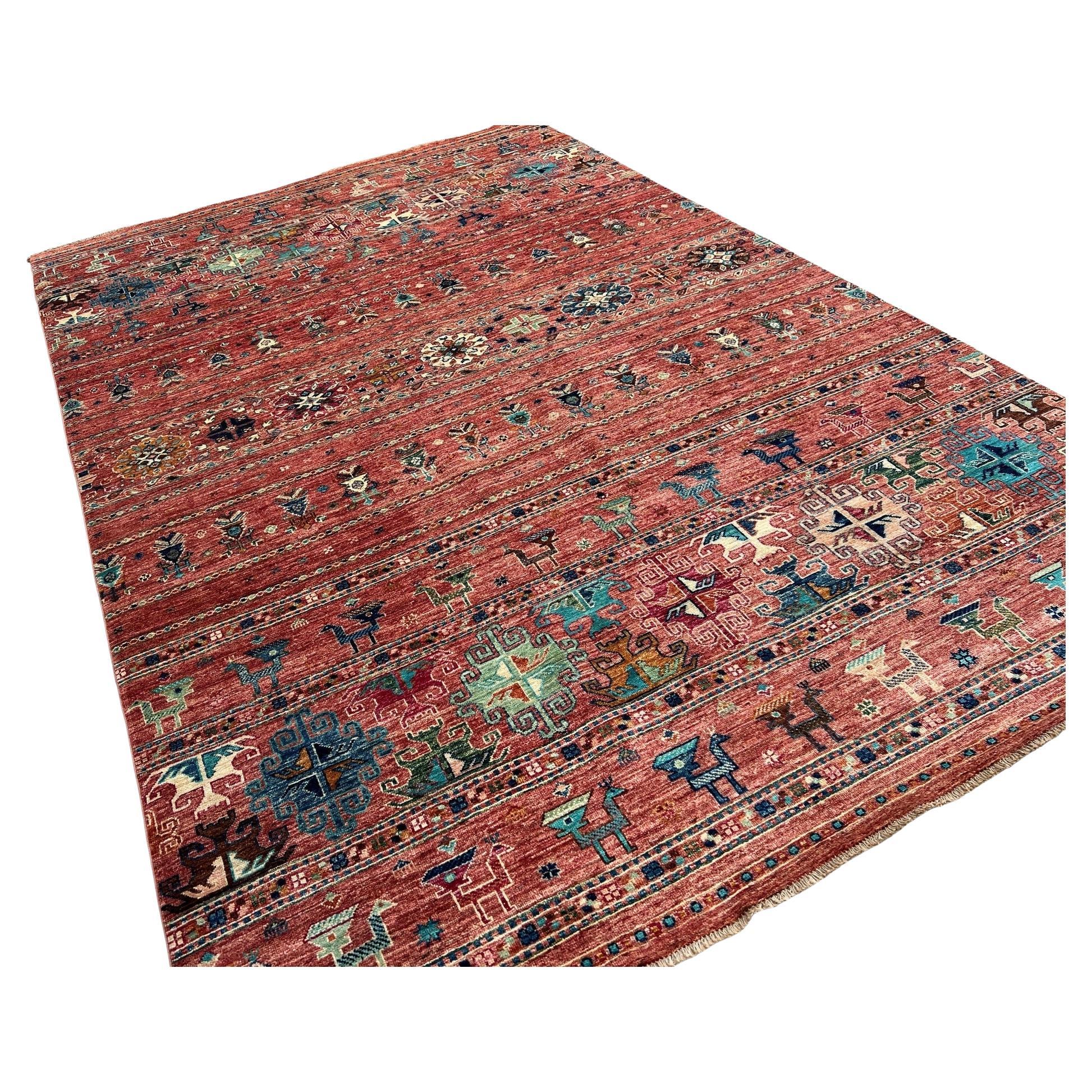 Hand-Knotted Afghan Rug Premium Hand-Spun Afghan Wool Fair Trade For ...