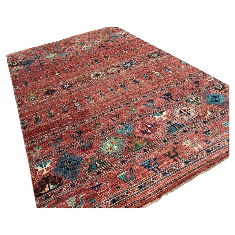 Hand-Knotted Afghan Rug Premium Hand-Spun Afghan Wool Fair Trade For ...