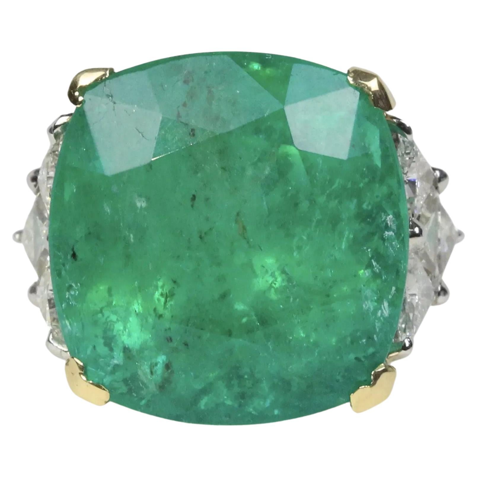 20 Carat Colombian Emerald Engagement Ring For Sale at 1stDibs | 20 ... 20 Carat Colombian Emerald Engagement Ring For Sale at 1stDibs | 20 ...