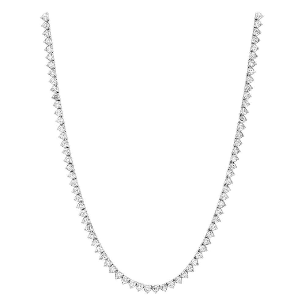 Single Line Diamond Necklace - 2 For Sale on 1stDibs | single diamond ...