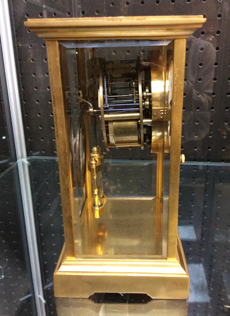 19th Century 8 Day French Four Glass Mercury Pendulum Clock at 1stDibs