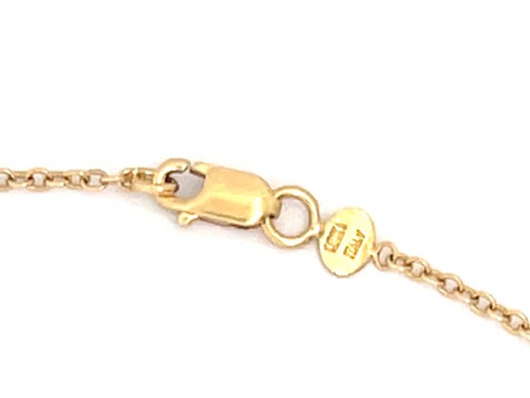 8 Diamond Circles Chain Necklace in 18k Yellow and White Gold For Sale ...