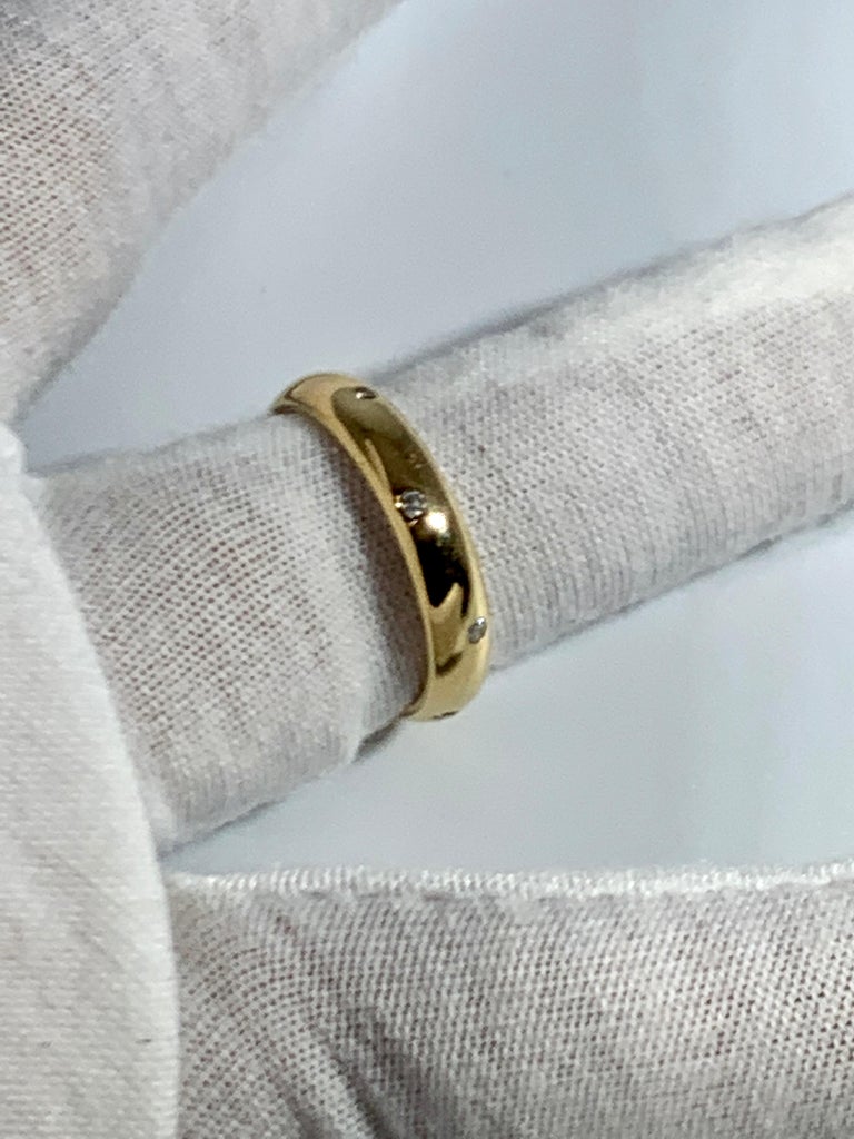 8 Flush Set Diamond Eternity Band in 18 Karat Yellow Gold at 1stDibs ...