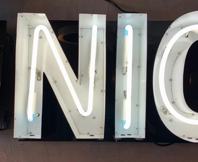 8 Foot Vintage Handmade Neon "GOOD NIGHT" Sign at 1stDibs