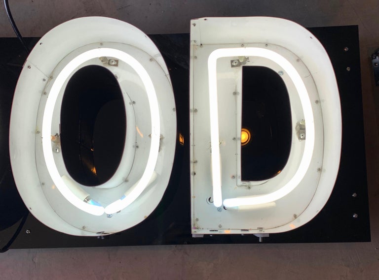 8 Foot Vintage Handmade Neon "GOOD NIGHT" Sign at 1stDibs