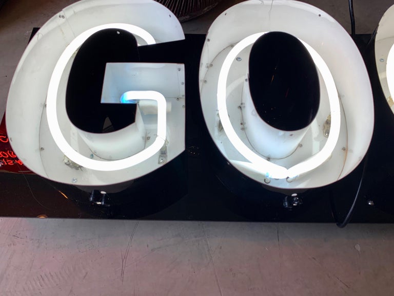 8 Foot Vintage Handmade Neon "GOOD NIGHT" Sign at 1stDibs