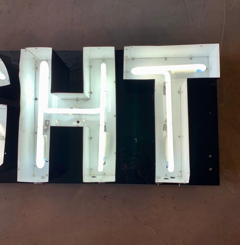 8 Foot Vintage Handmade Neon "GOOD NIGHT" Sign at 1stDibs