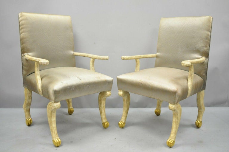 8 Hoof Paw Foot Regency Dining Chairs After the Etruscan Chair by John ...
