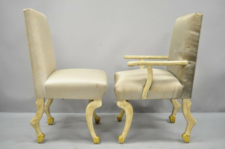 8 Hoof Paw Foot Regency Dining Chairs After The Etruscan Chair By John