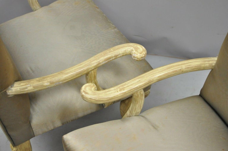8 Hoof Paw Foot Regency Dining Chairs After The Etruscan Chair By John