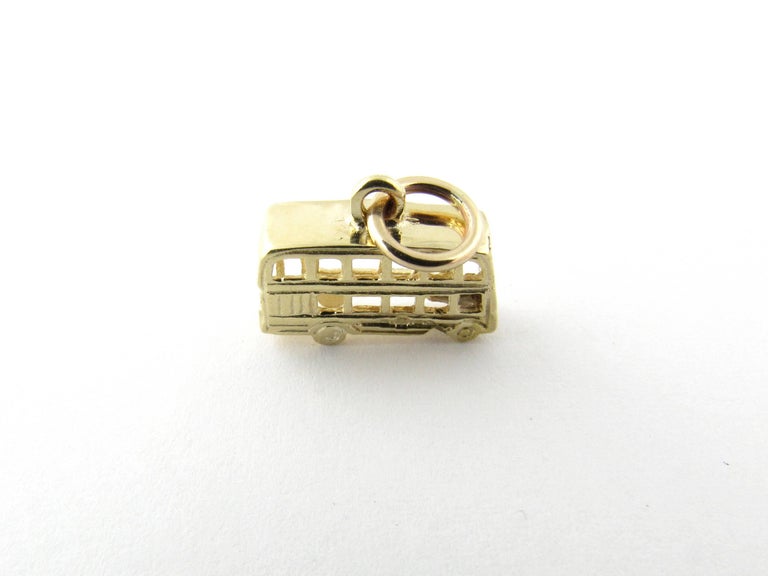 8 Karat Yellow Gold Double Decker Bus Charm at 1stDibs