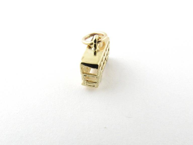 8 Karat Yellow Gold Double Decker Bus Charm at 1stDibs