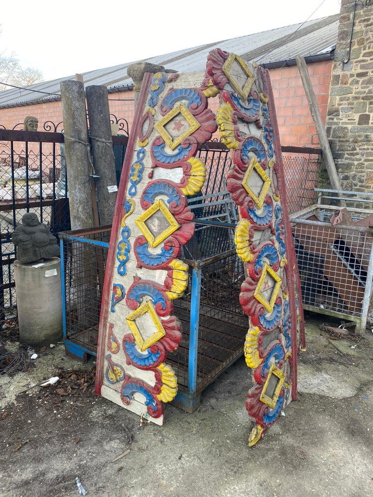 8 Old Fairground Art Panels circa 1930 For Sale at 1stDibs