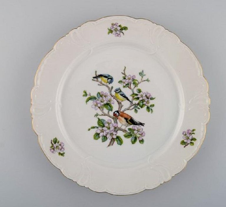 8 Royal Copenhagen "Spring" Porcelain Dinner Plates with Motifs of ...