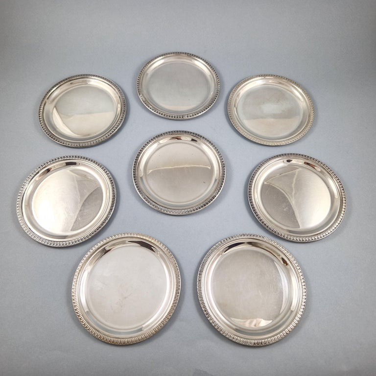 8 Solid Silver Bread Plates For Sale at 1stDibs