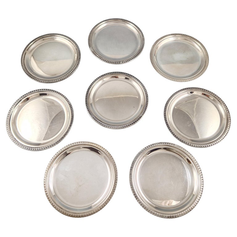 8 Solid Silver Bread Plates For Sale at 1stDibs