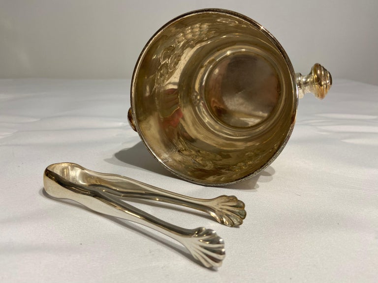 800 Silver Ice Bucket Set and 800 Silver Clamp For Sale at 1stDibs