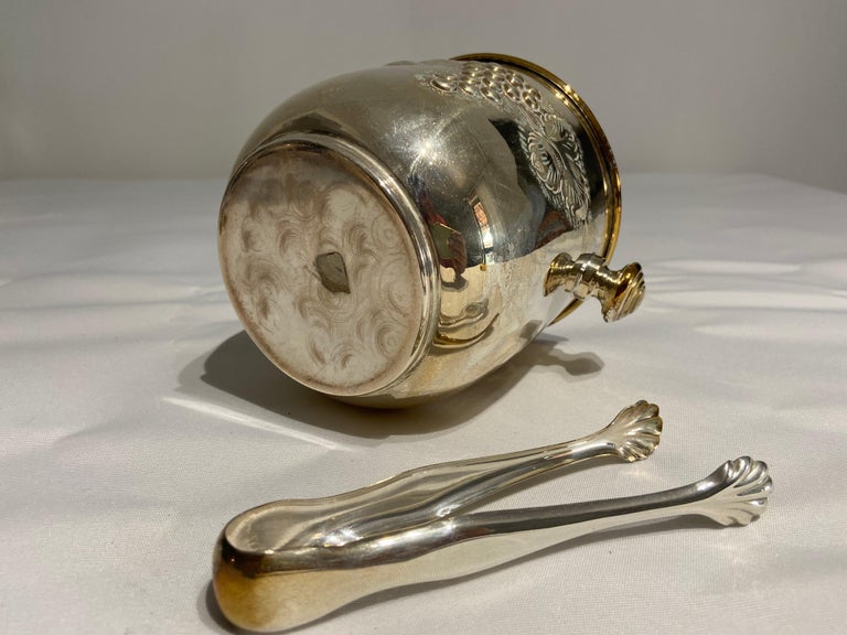 800 Silver Ice Bucket Set and 800 Silver Clamp For Sale at 1stDibs