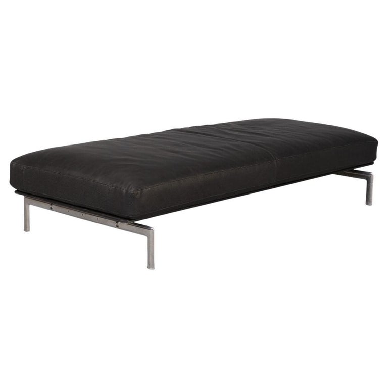 80s Antonio Citterio and Paolo Nava Black Leather “Diesis” Daybed for B ...