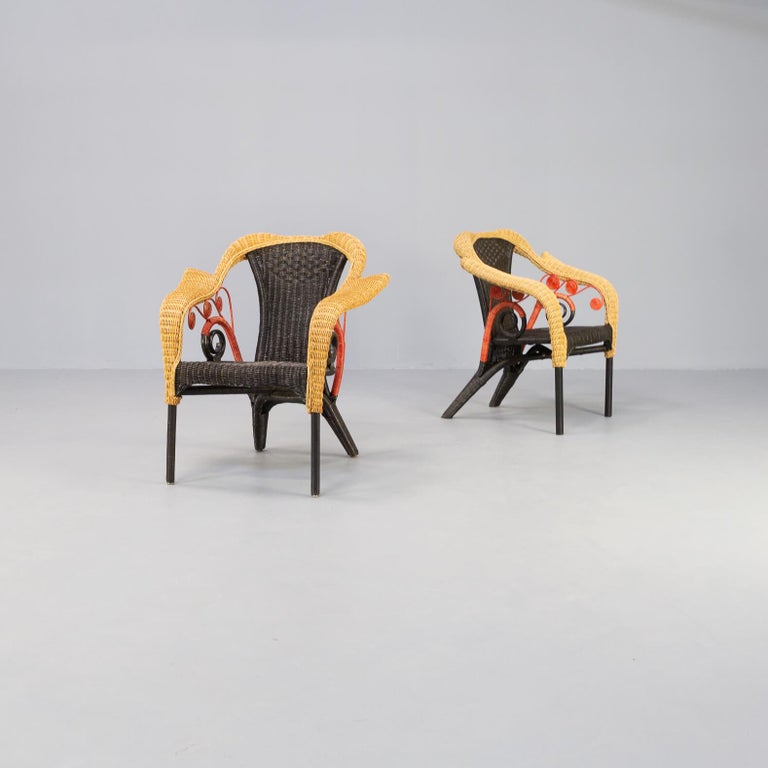 80s Borek Sipek ‘Prorok’ Armchair for Driade Set/2 For Sale at 1stDibs