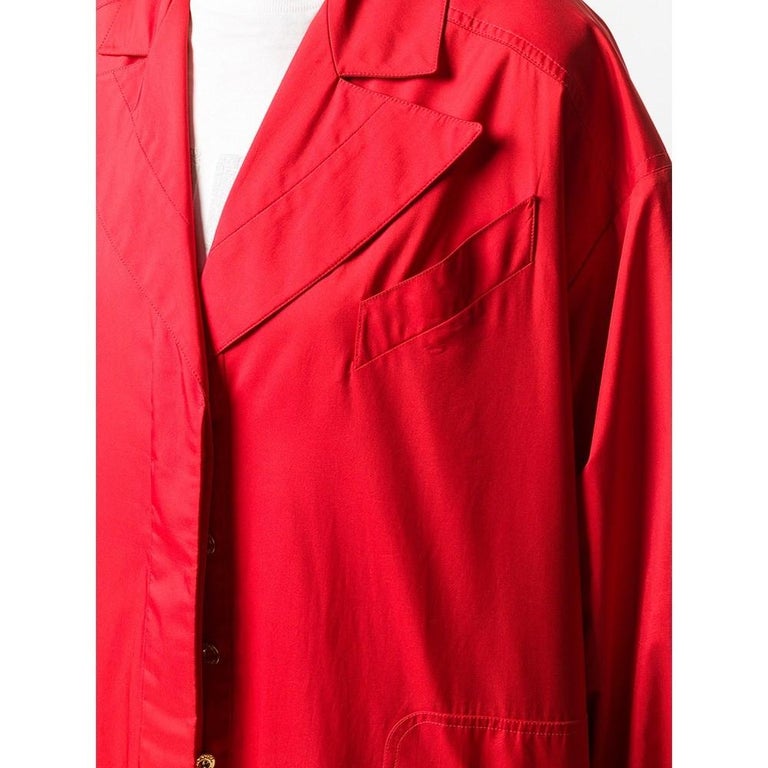 80s Chanel Vintage red nylon jacket For Sale at 1stDibs