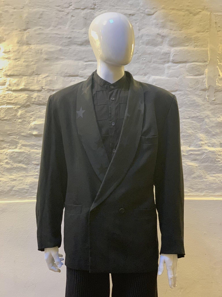 80s Custom Tuxedo Jacket with Star Detailing For Sale at 1stDibs