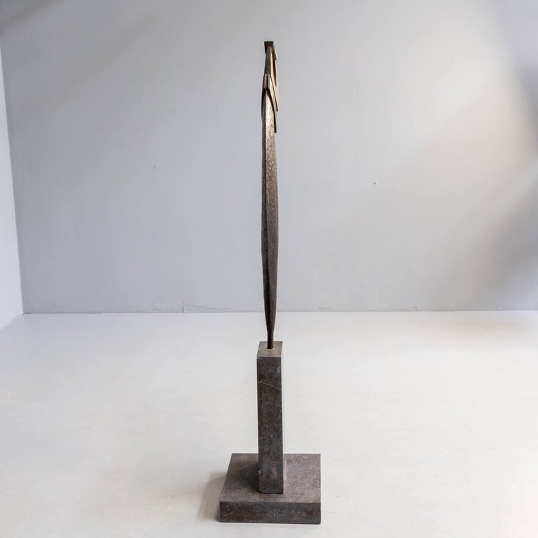 80s Hans Versteeg Brass and Bronze Artwork Called “Toenadering’ For ...